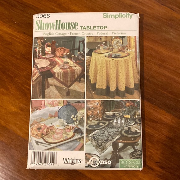Simplicity | Office | Simplicity Home Showhouse Tabletop Sewing Pattern ...